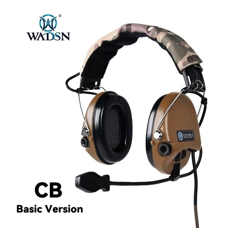 WADSN MSA тактические гарнитура Sordin наружная охотничья 7.0 NATO Plug CB
