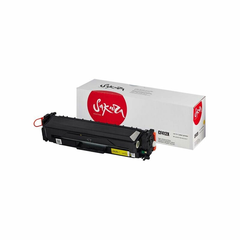 Картридж CF412X для HP LaserJet M377dw, M477fdn, M477fnw, M452nw 5000 стр. желтый