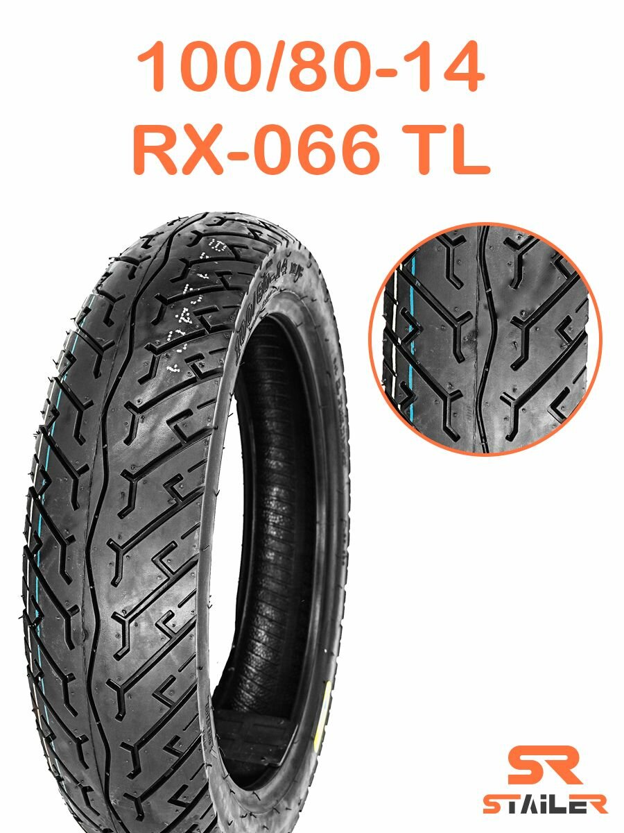 Мотошина для мотоцикла Morechi 100/80-14 RX-066 TL