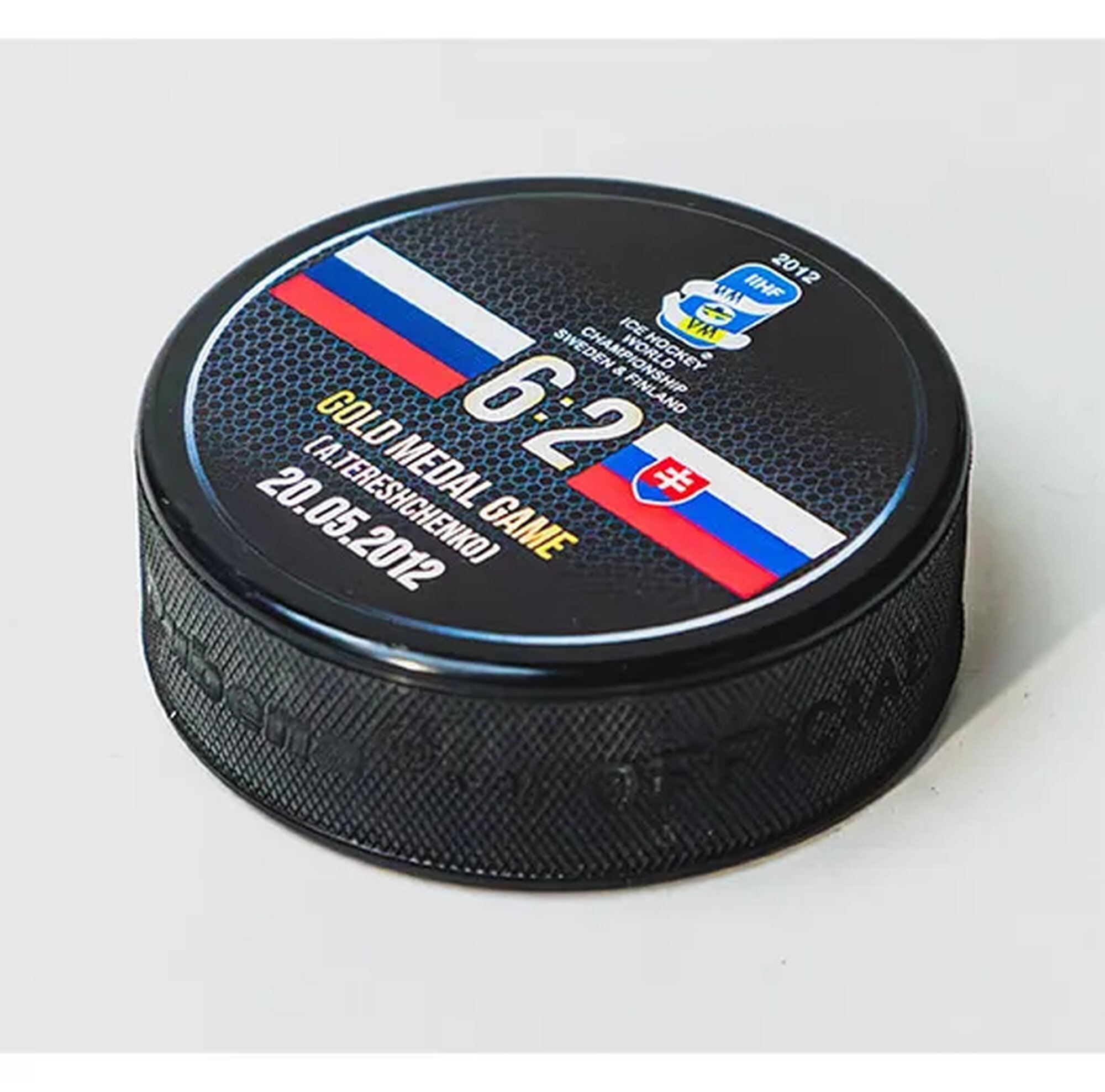 Шайба Rubena ЧМ 2012 FINLAND/SWEDEN GOLD MEDAL GAME 1-ст, черный