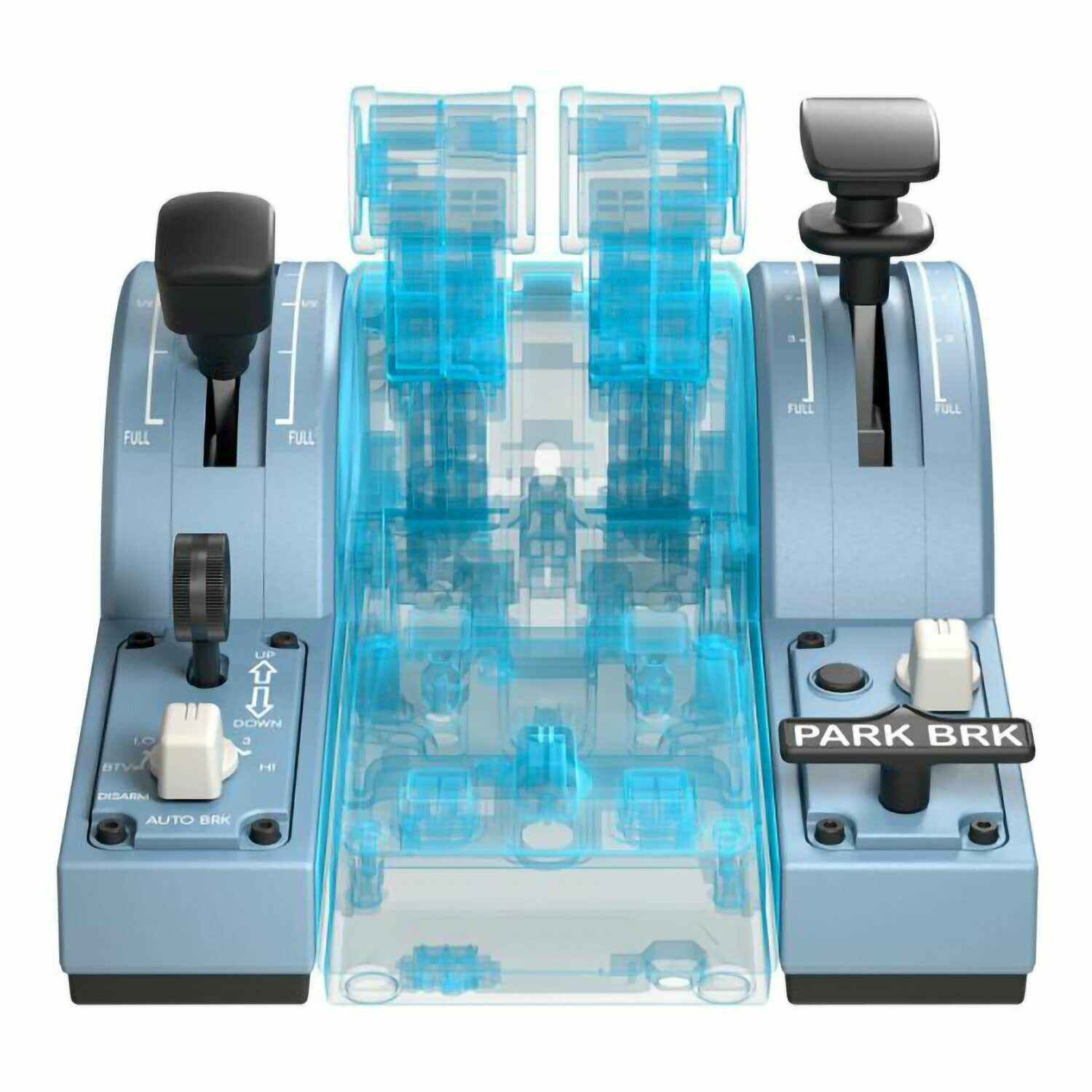 Дополнительный модульThrustmaster TCA Quadrant Add-on Airbus Edition ww: рычаг тормоза, закрылков, ПК
