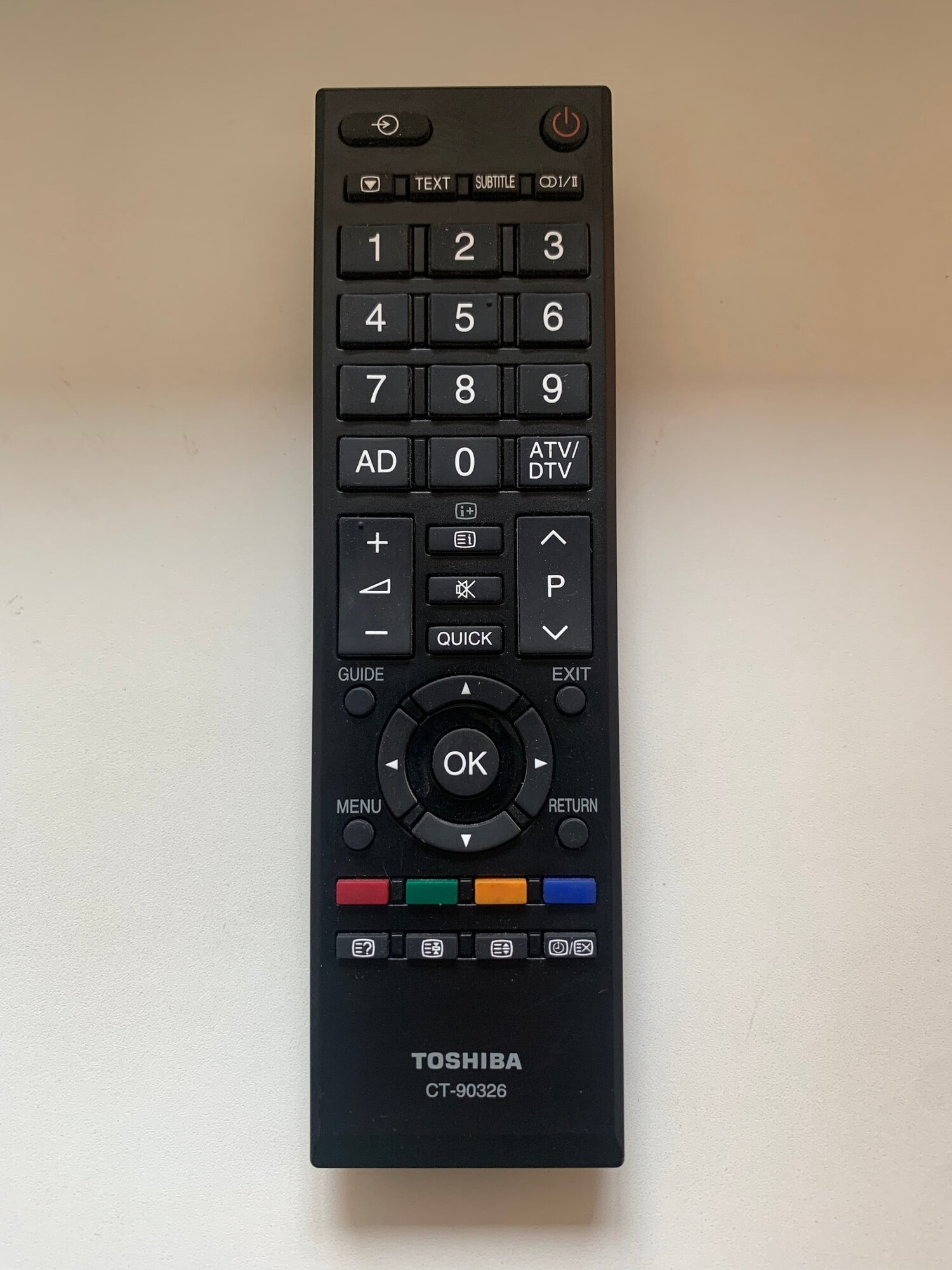 Пульт Toshiba CT-90326, для телевизоров Toshiba, оригинальный