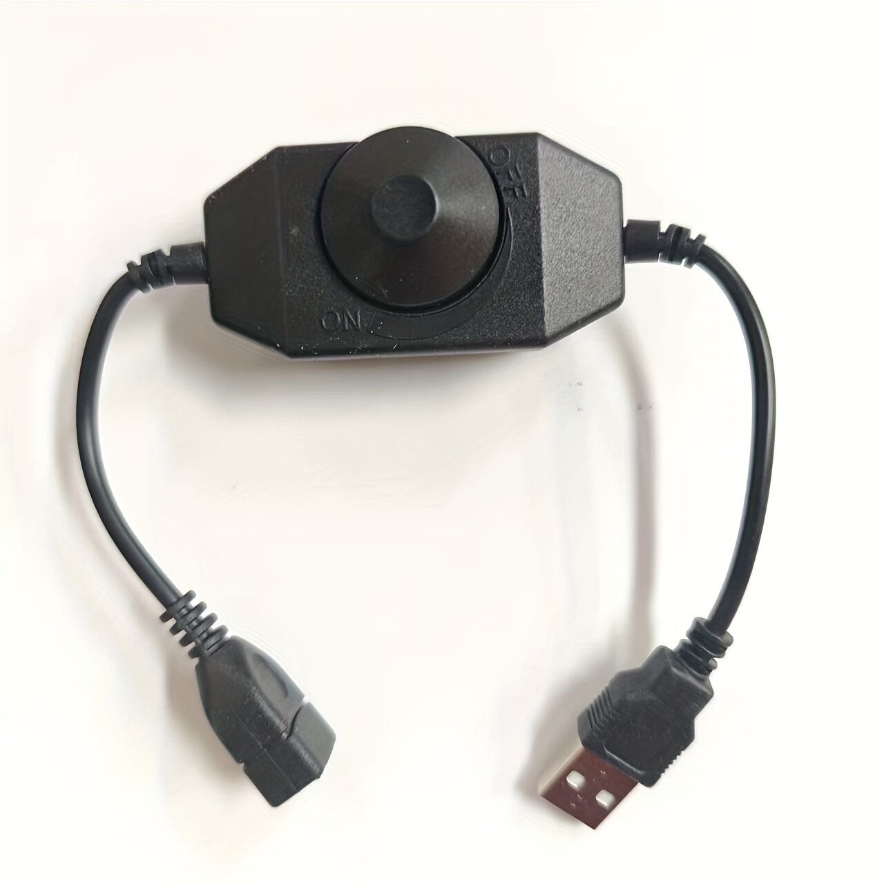 USB LED диммер с поворотной ручкой для регулировки яркости светодиодной ленты, DC 5V, без лампочки, черный