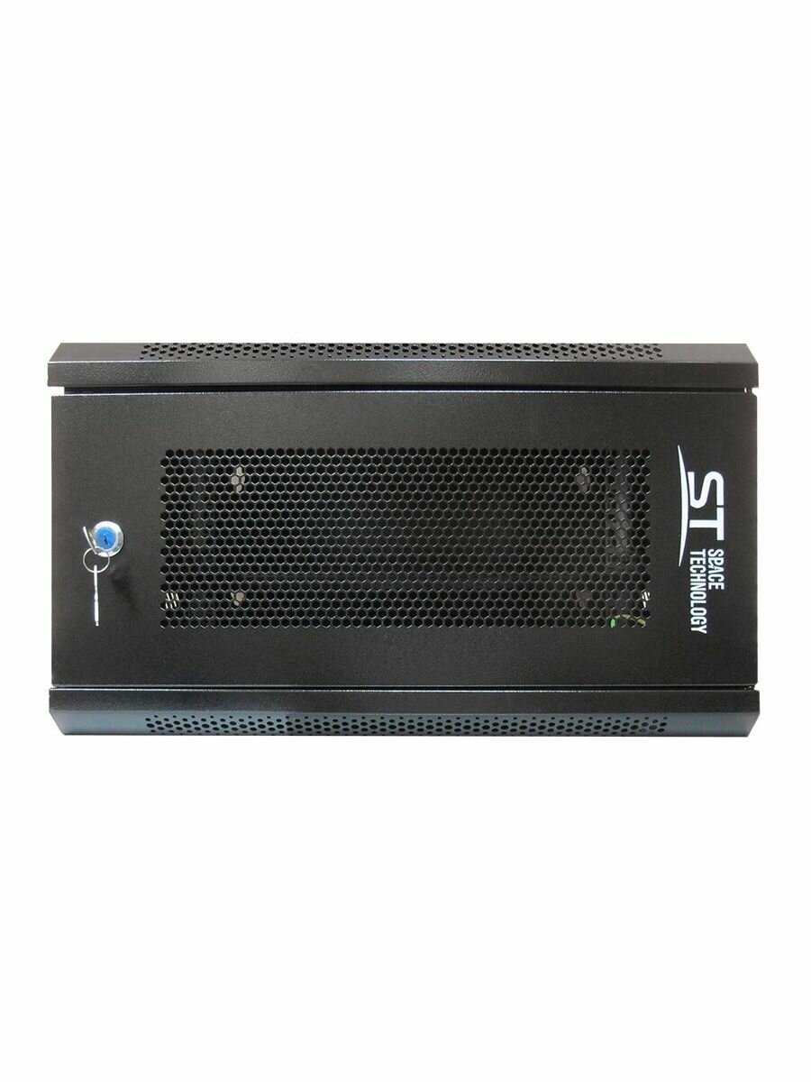 Шкаф телекоммуникационный настенный ST-NCP6U02 (черный) С полкой