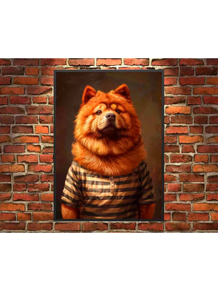 Заключенный пес Чау-чау 3, Плакат 30x42см