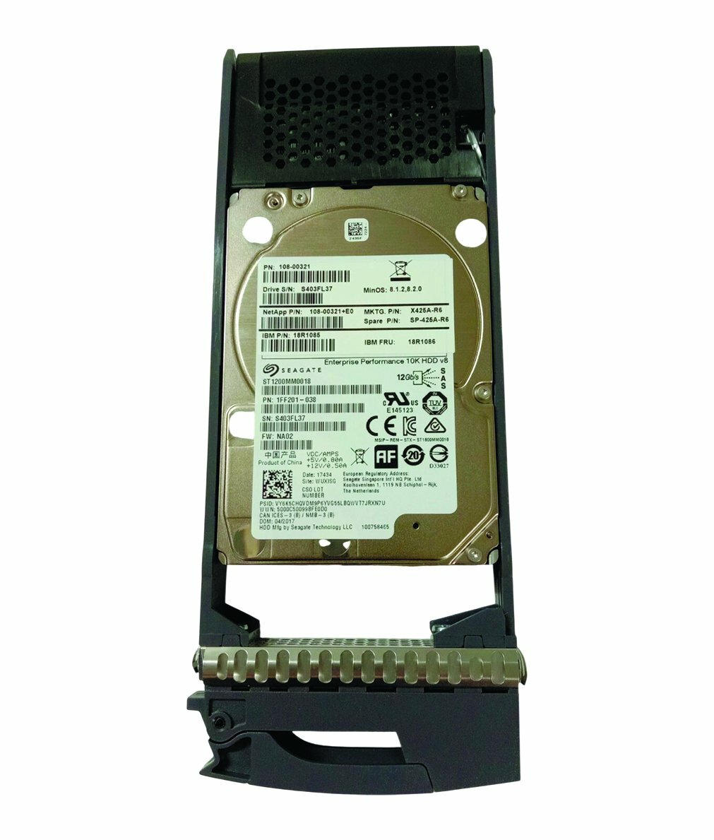 Жесткий диск NetApp 1,2Tb 10000 SAS 2.5" HDD 108-00321+E0