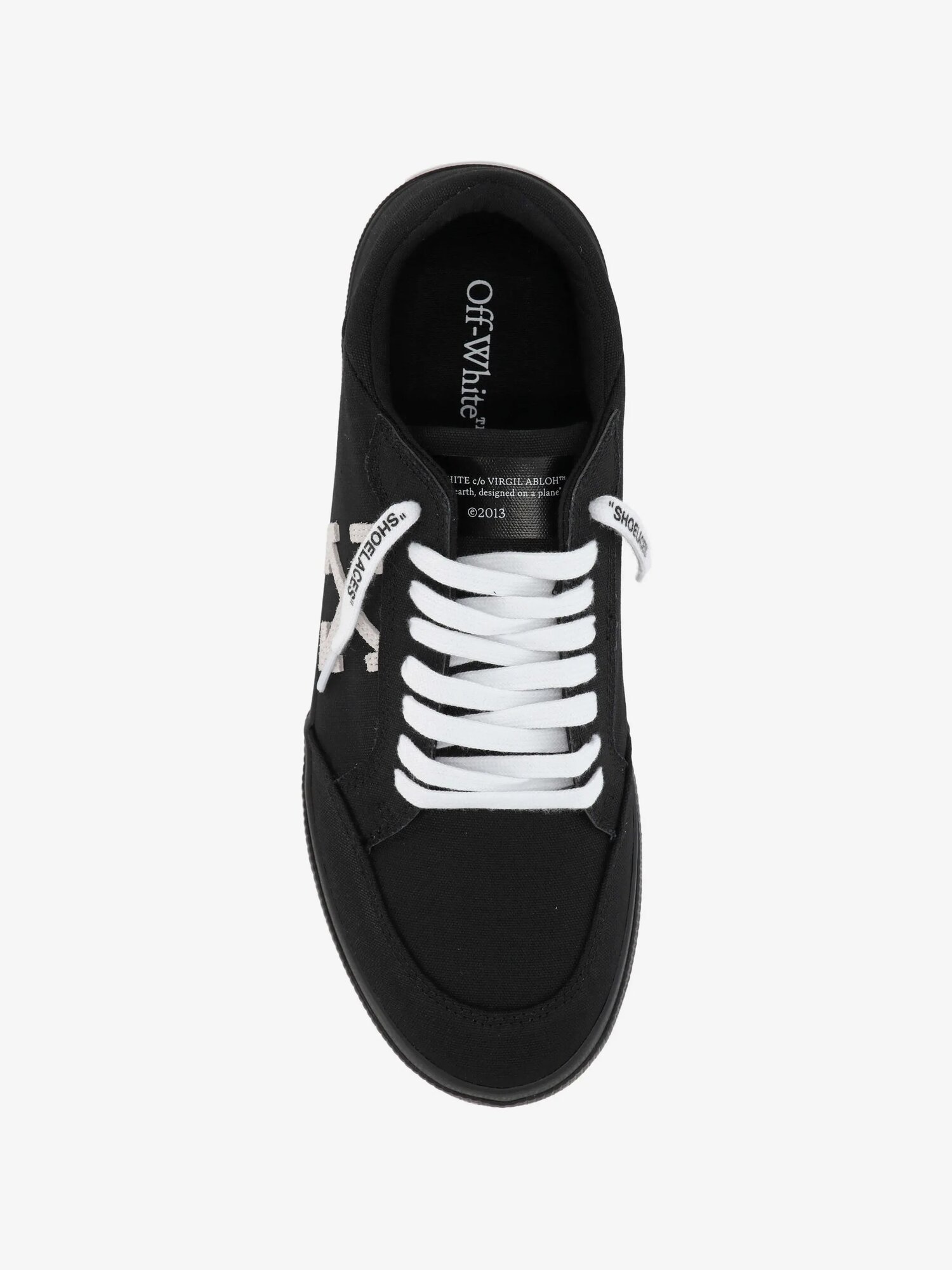 Кроссовки Off-White Vulcanized Canvas, размер 42, black — фото 1