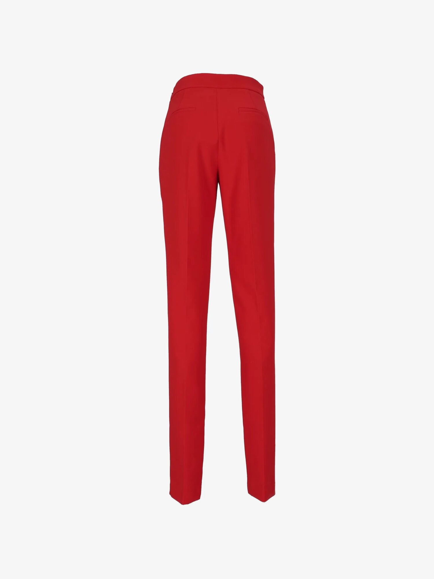 Брюки Elisabetta Franchi Pintuck-detail trousers, размер 44, красный — фото 1