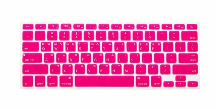 Универсальный силиконовый чехол для старых MacBook Air 13.3 дюйма и Pro 13.3-15 дюймов Коралловый