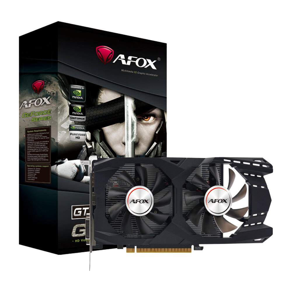 Видеокарта Afox GeForce GTX 1050 Ti 4 ГБ (GTX 1050Ti 4GB), RTL