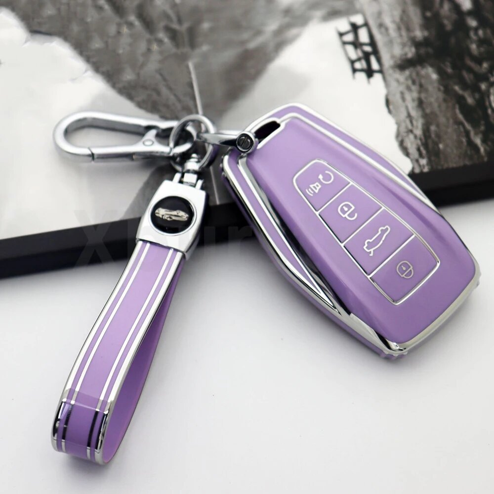 Для Geely Geometry C, Emgrand UV GT, GC9, Starray, Coolray, X6, X7, EX7 2024: Чехол purple set (SL)
