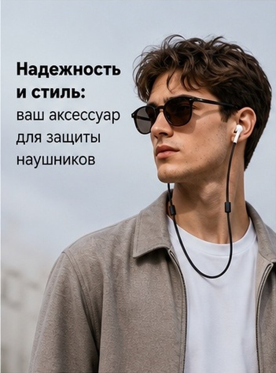 Silicone Lanyard Для Наушников Антипотерянный Шнур Для Спорта 53.00X0.70X0.30Cm