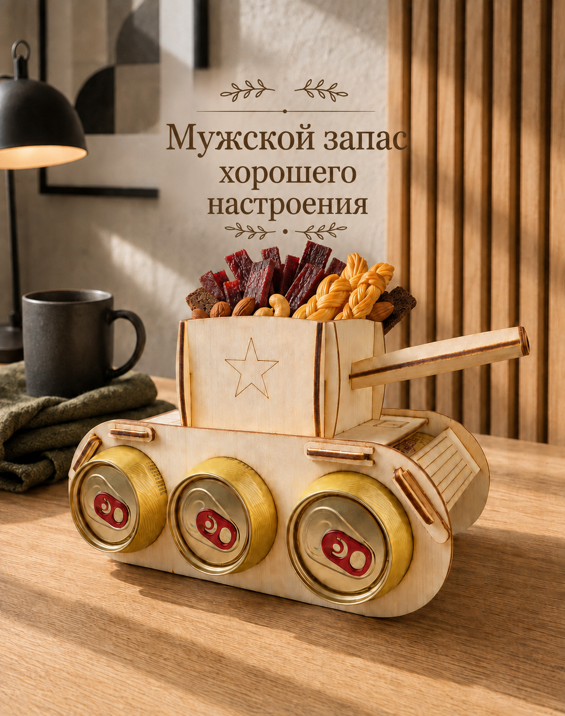 Танк под пиво подарок мужчине на 23 февраля