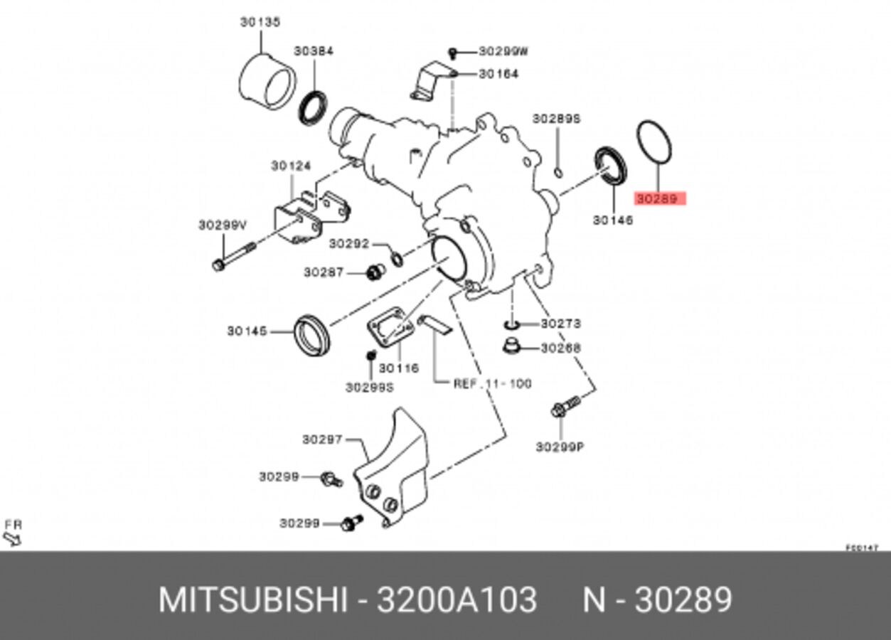 Кольцо Резиновое Org (MITSUBISHI 3200A103)