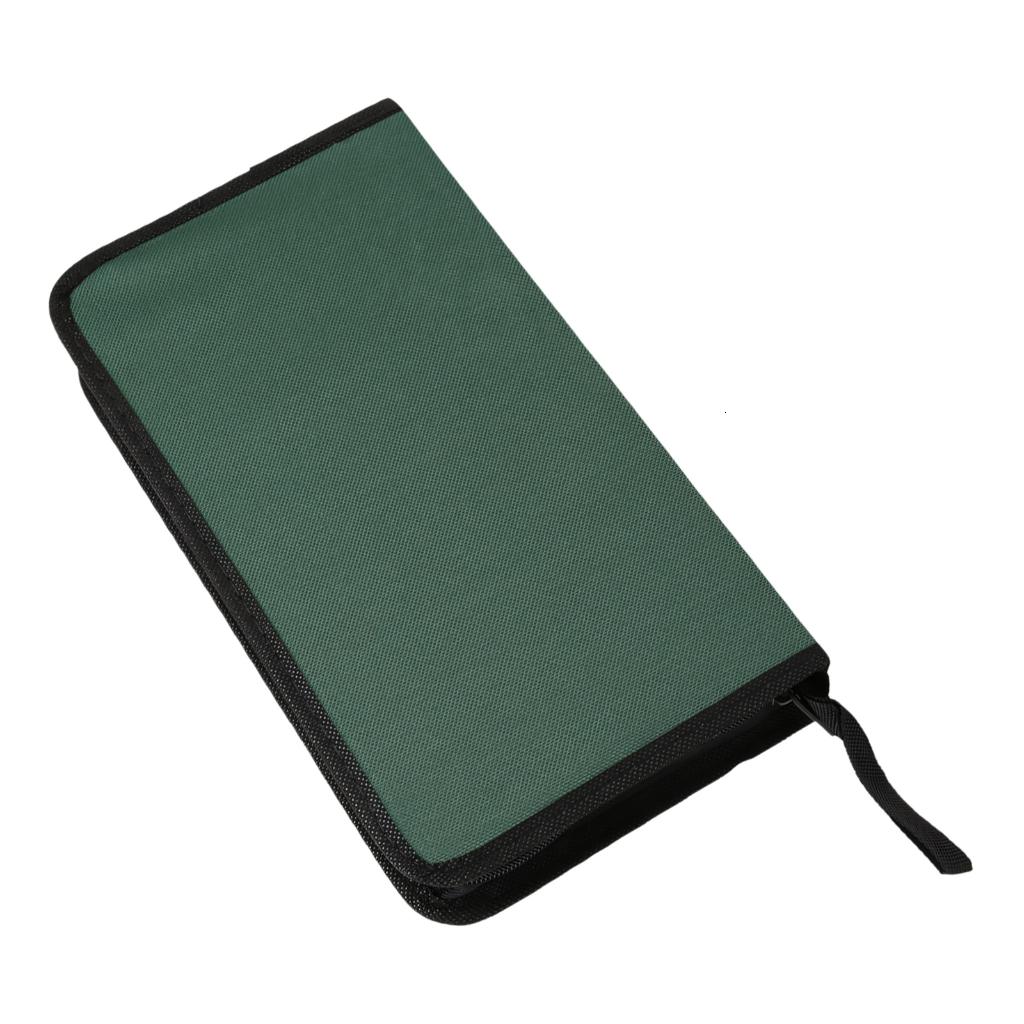 Чехол для дисков на 80 штук из оксфорда, Зеленый