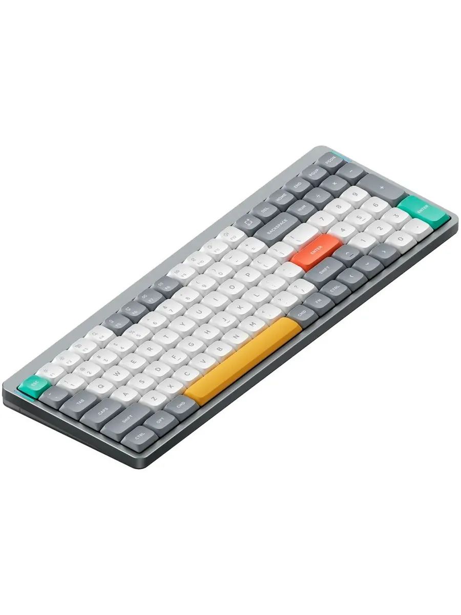 Nuphy AIR96v2 Wireless (Brown Switch) RGBGrey игровая клавиатура с беспроводным подключением, сочетающая в себе высокую производительность