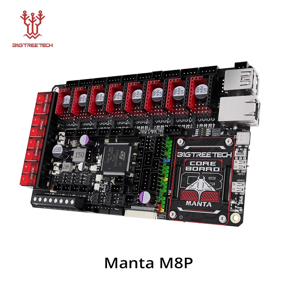 Материнская плата BIGTREETECH Manta M4P/M5P/M8P 32 бита M8P