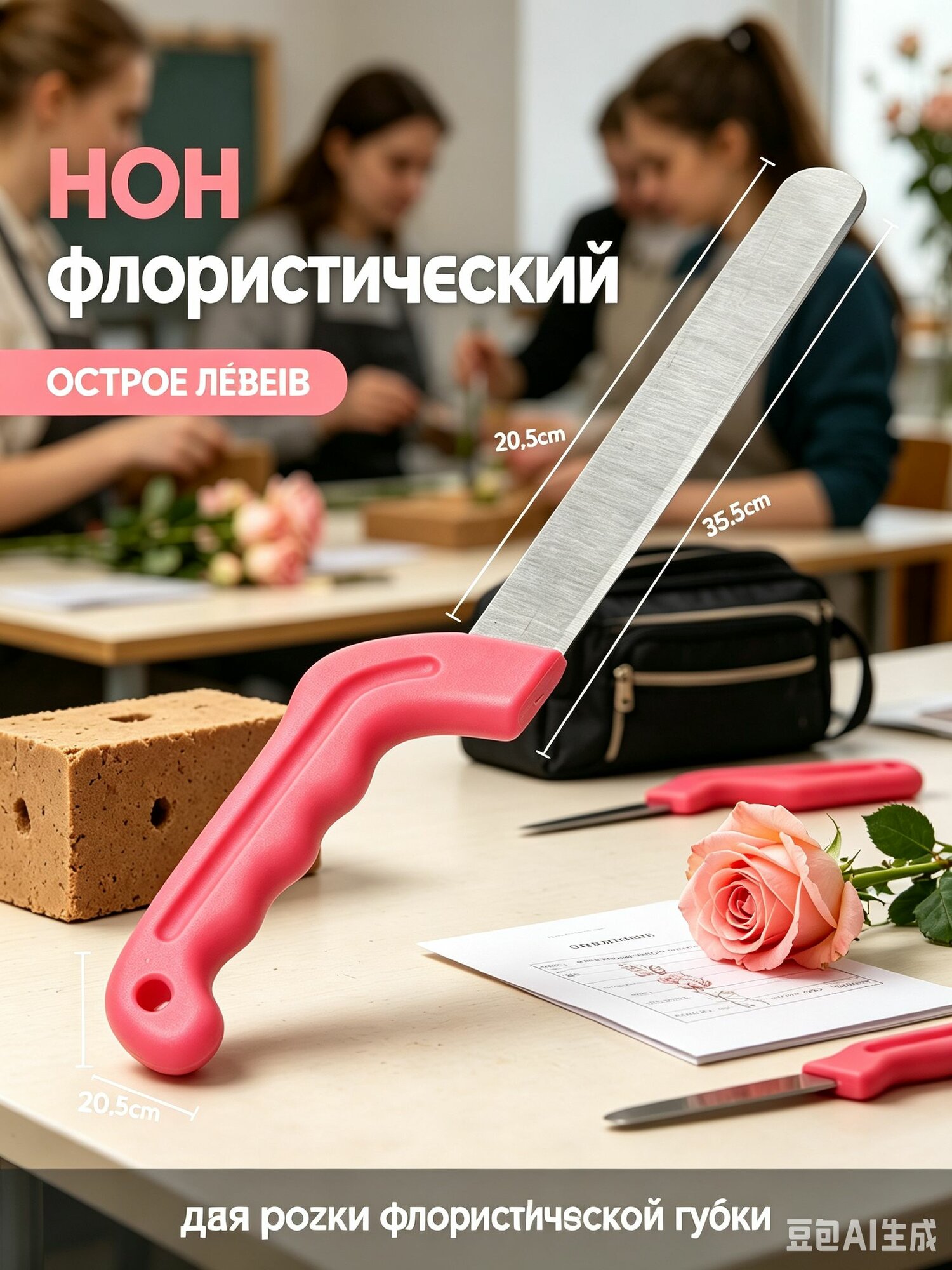 Нож для флористической губки