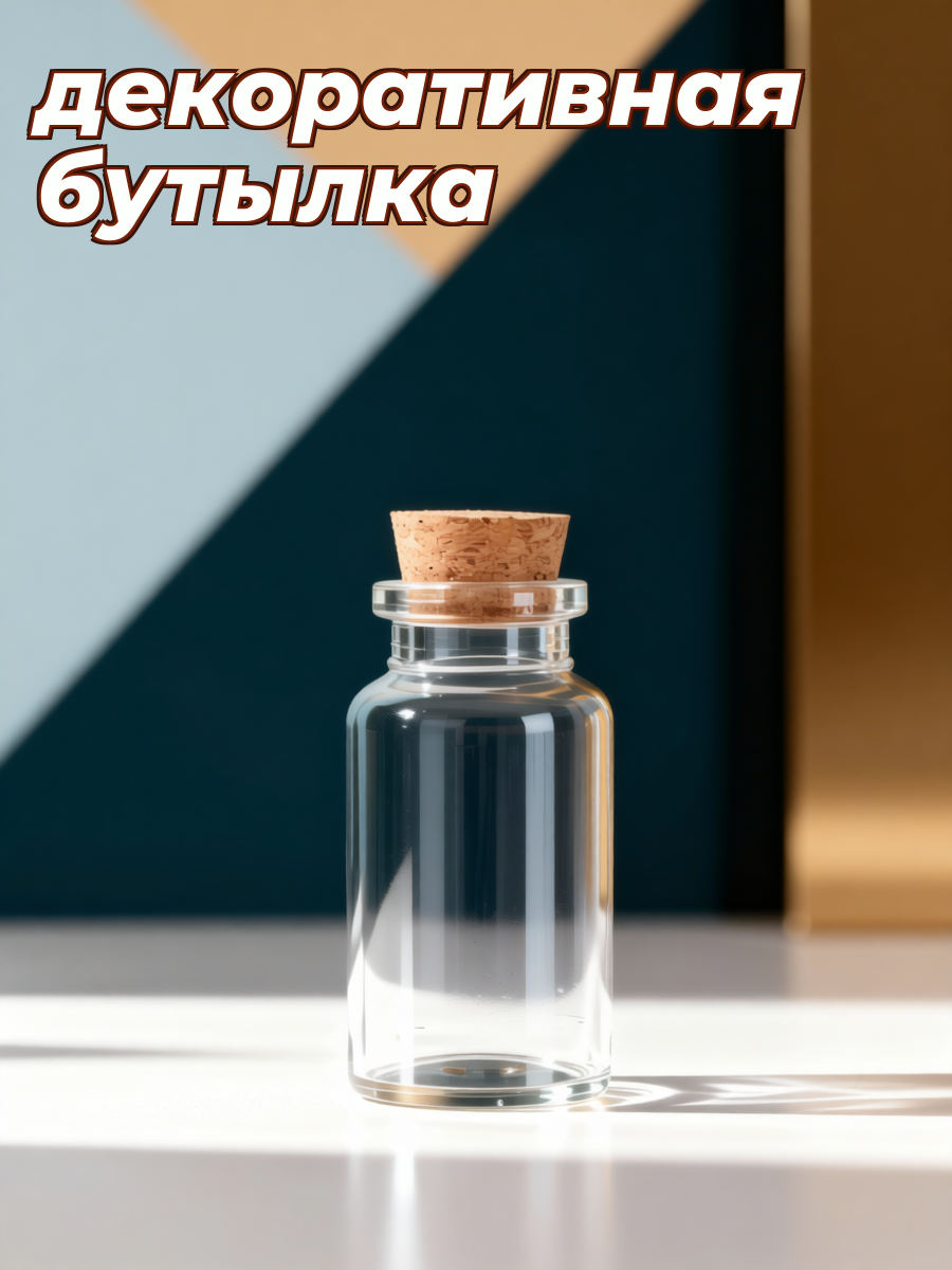 Стеклянные Банки С Пробкой 12 Штук Для Хранения Конфет И Трав 6X3Cm
