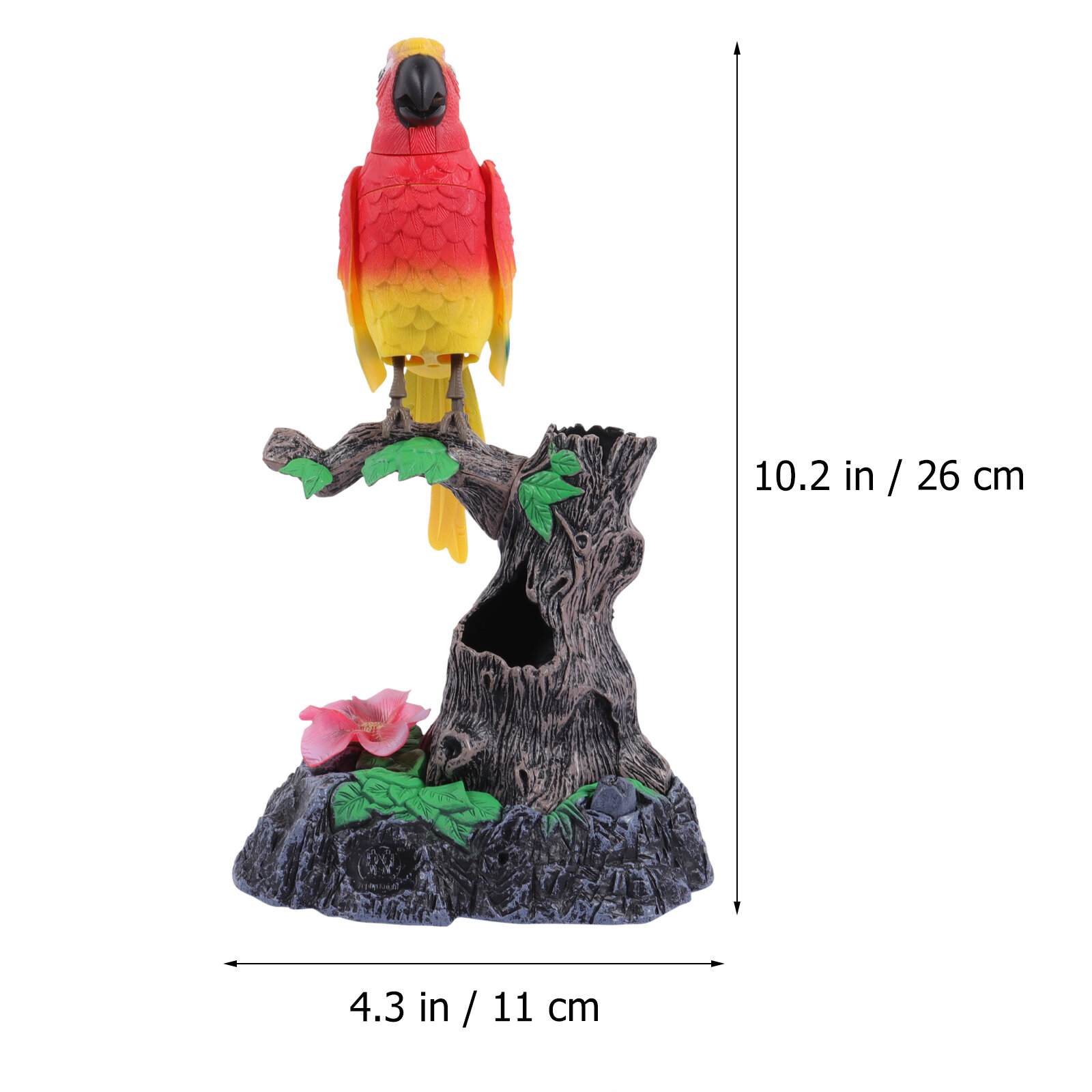 Интерактивная Игрушка Попугай С Электрическим Управлением 26X14.5X11Cm