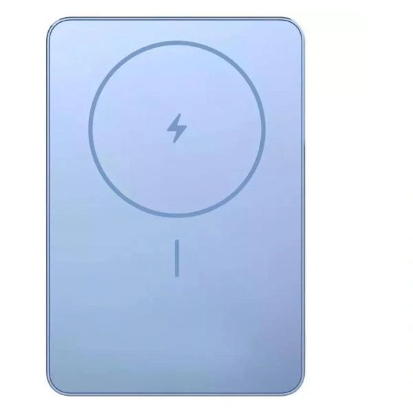 Мобильный аккумулятор Xiaomi Super Slim Magnetic 5000mAh QC3.0/PD3.0 22.5W 3A USB-C беспров. зар. голубой (BHR08POGL)