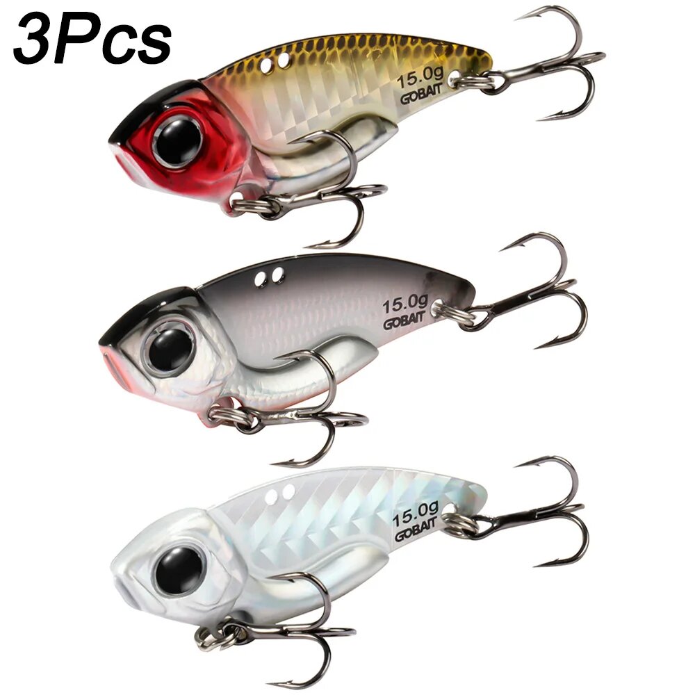 Приманка GOBAIT VIB 15г, 3PCs ABG