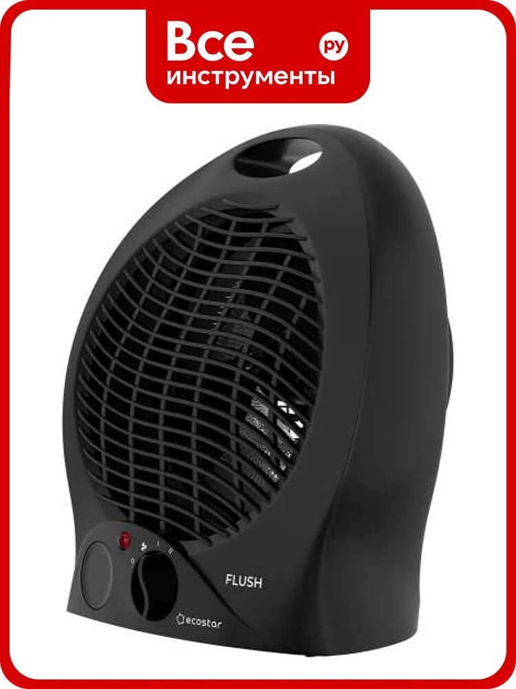 Электрический тепловентилятор ECOSTAR FLUSH EFH-F2000DS-BL