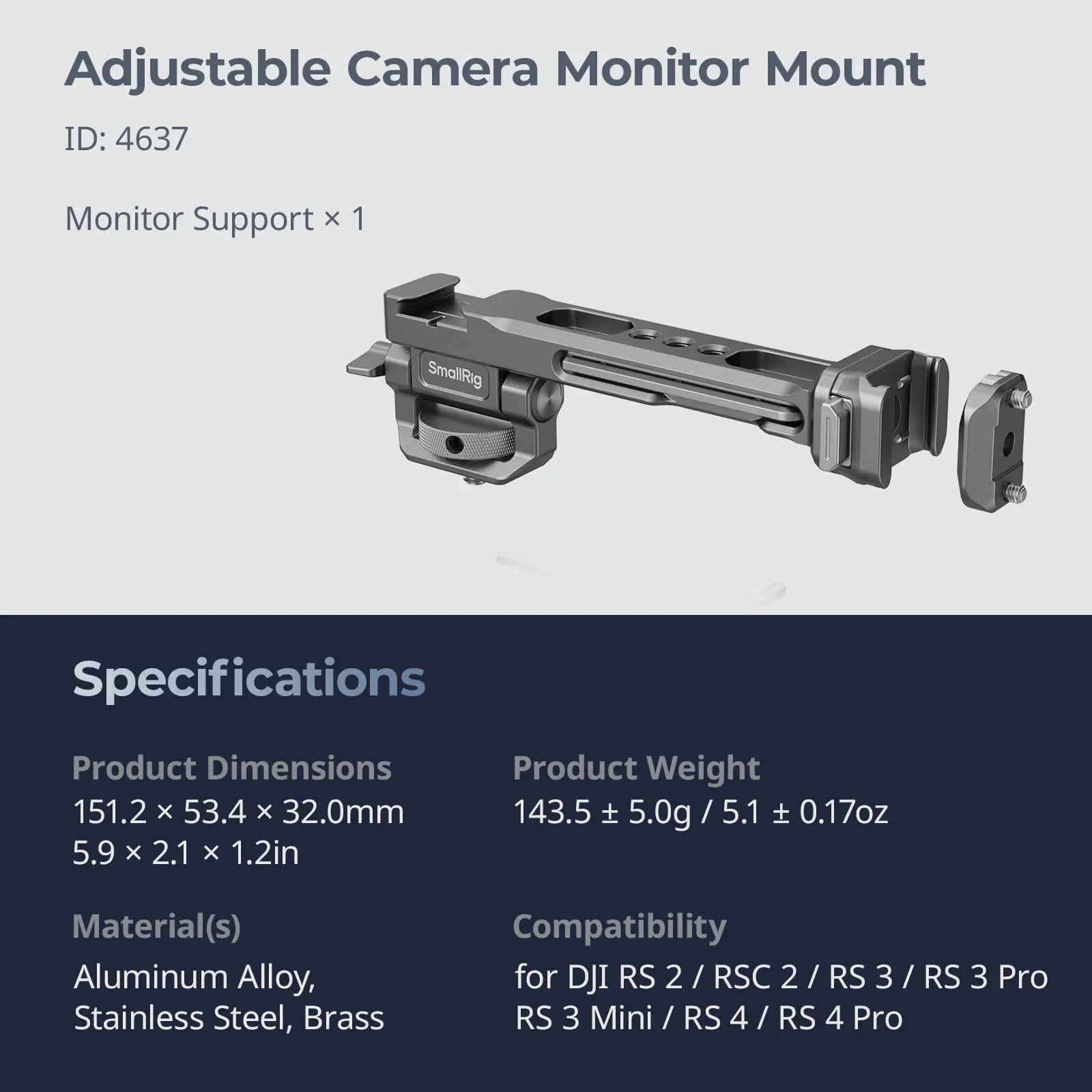 SmallRig 4637 HawkLock крепление для монитора