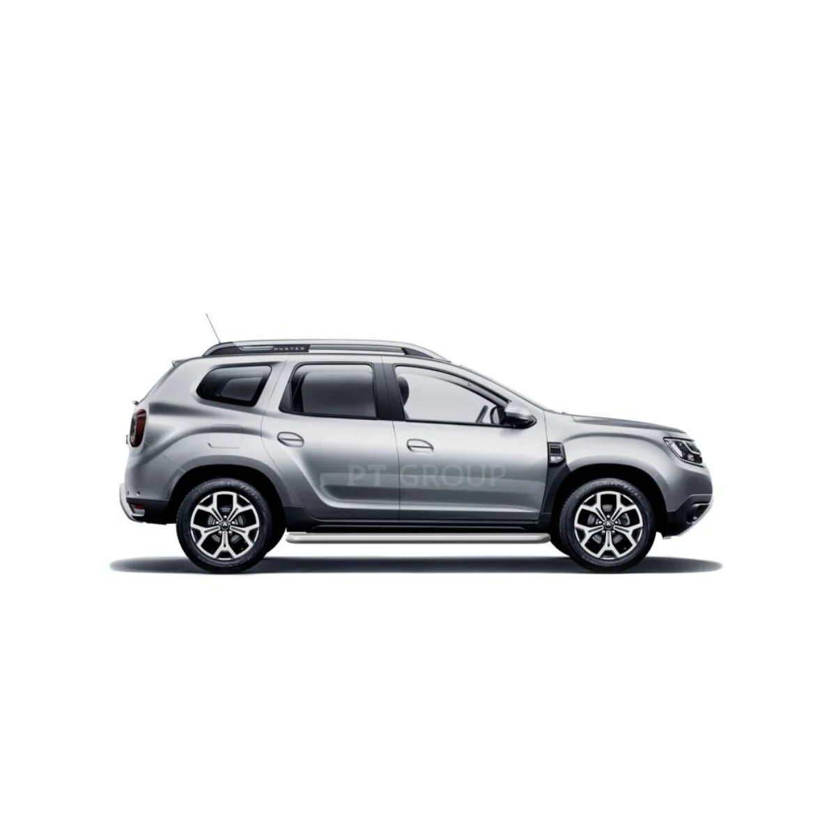 Защита порогов с алюм. площадкой Ø51 мм искра (ППК) RENAULT Duster 2021-