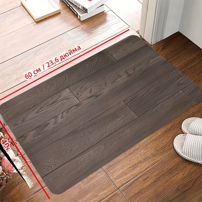 Кухонный коврик-дорожка мягкий нескользящий 40x60 см, 1 шт. Моющийся, впитывающий влагу, для пола и ванной