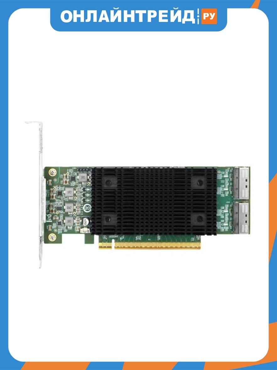Ретаймер Lr-link / PCIe5.0 x16 2*MCIOx8 8i Retimer Adapter, Support up to 4 NVMe SSDs (4* x4)