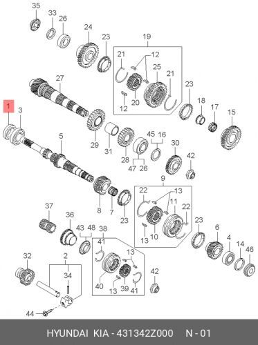 Уплотнительное Кольцо Кпп Org (Hyundai/Kia 431342Z000)