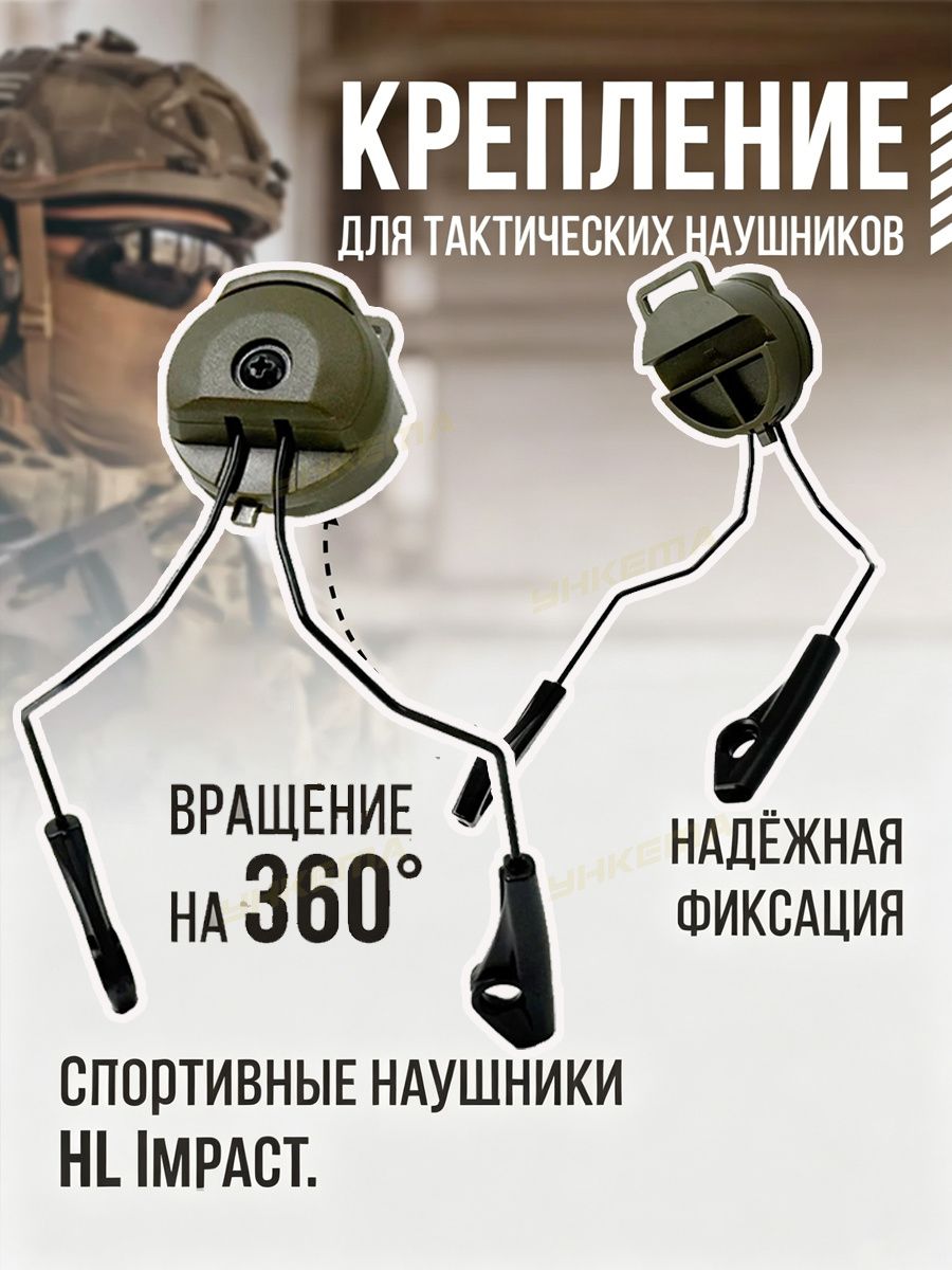 Кронштейн для страйкбольного шлема