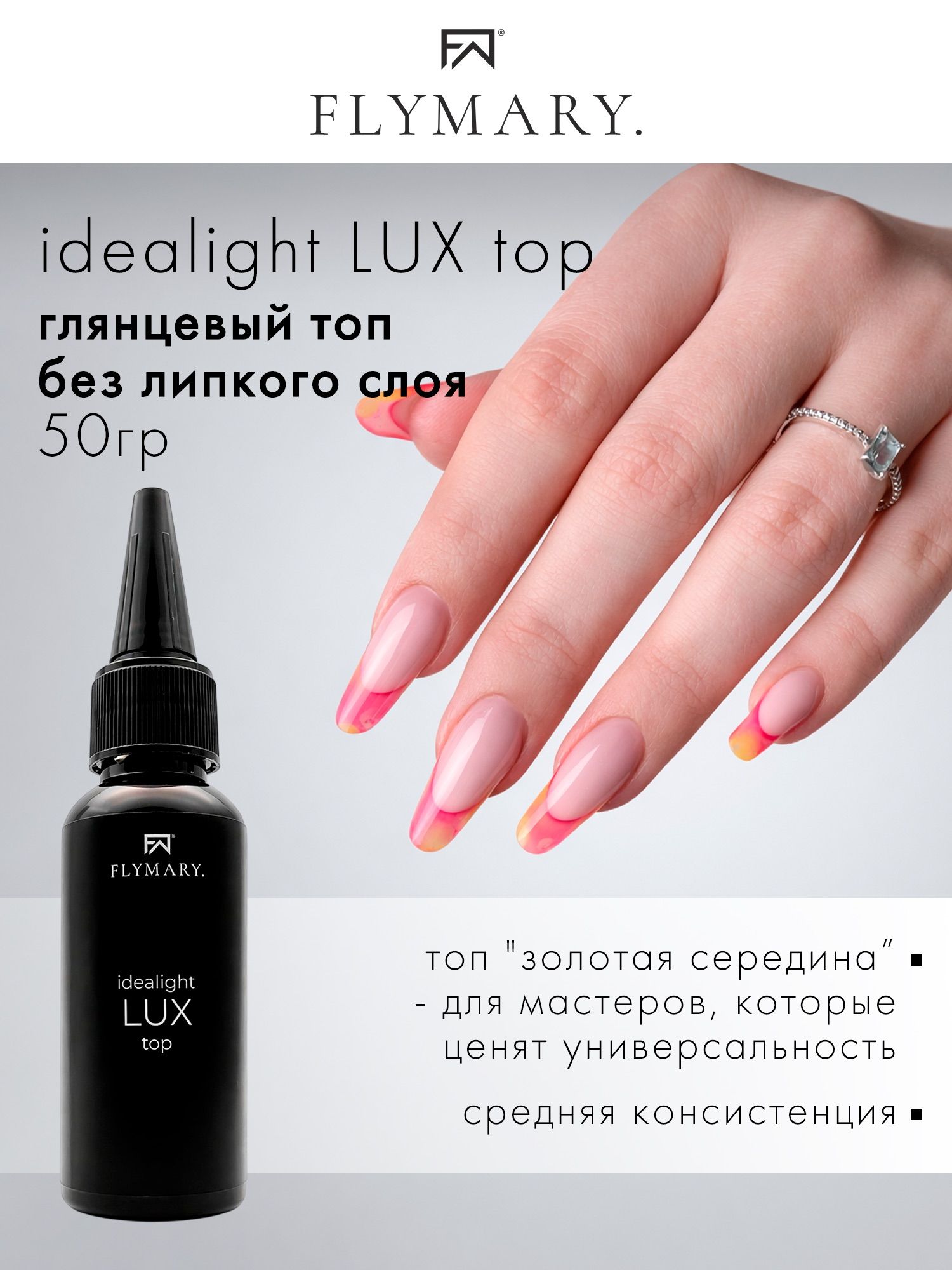 Глянцевый топ idealight LUX top 50гр