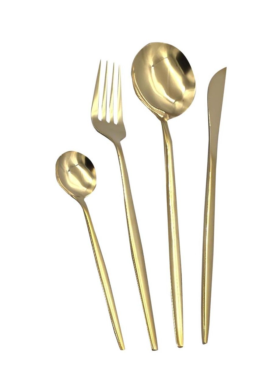 Набор столовых приборов Xiaomi Maison Maxx Modern Flatware Set Gold