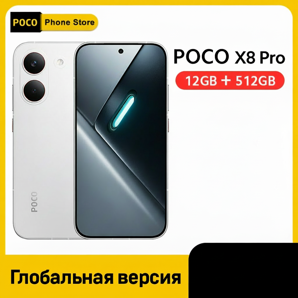 Смартфон Poco X8 Pro, 12/512ГБ, global