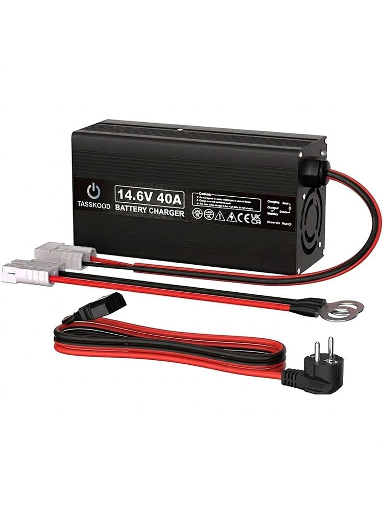 14.6V 40A LiFePO4 зарядное устройство 12V литий-железо обслуживание интеллектуальное для лодок автофургонов коммерческих транспортных средств глубокого цикла перезаряжаемые батареи