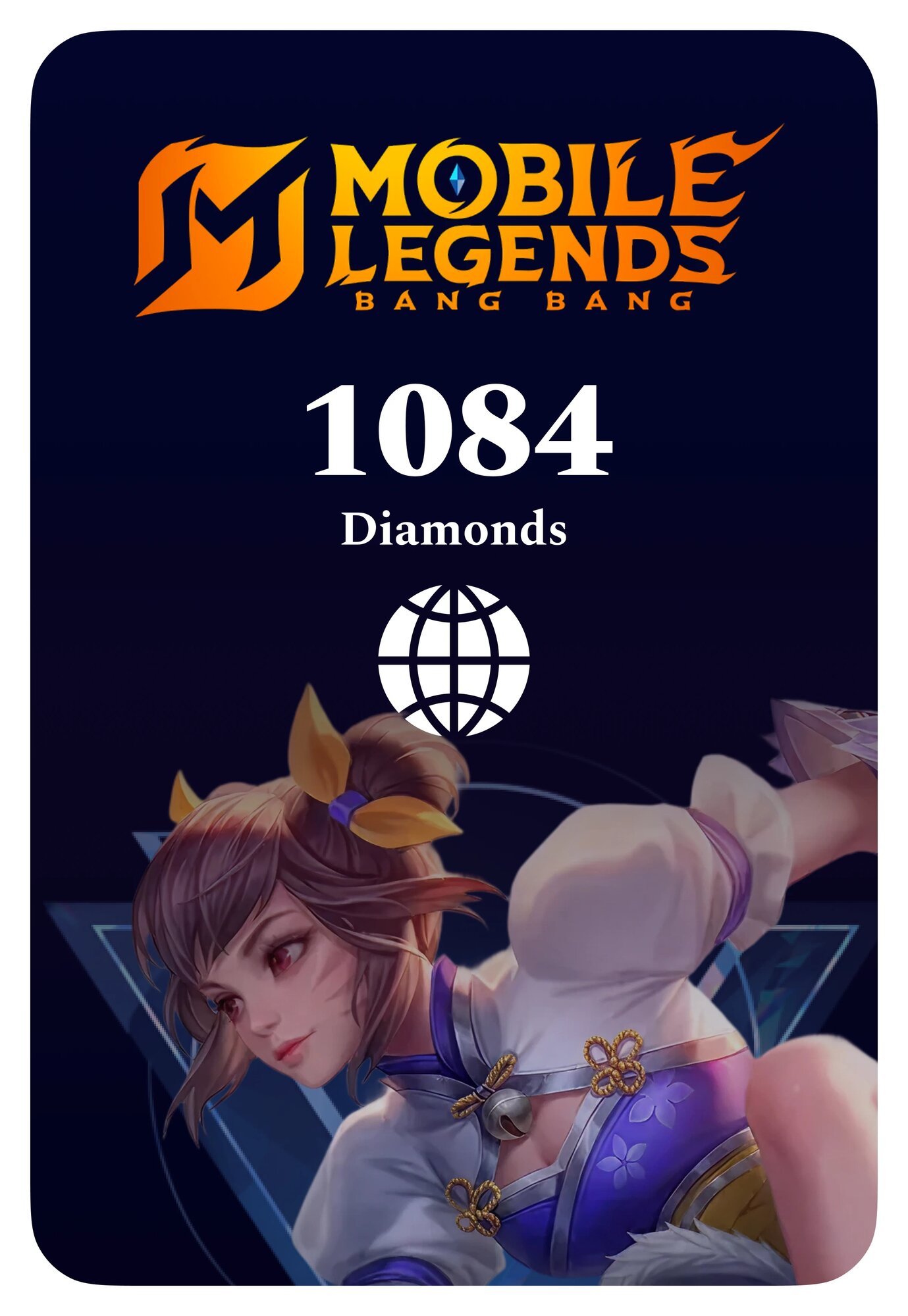 Игровая валюта Mobile Legends 1084 Diamonds - Global (Top-up) (Mobile Legends; Android, iOS; Регион активации Не для РФ)