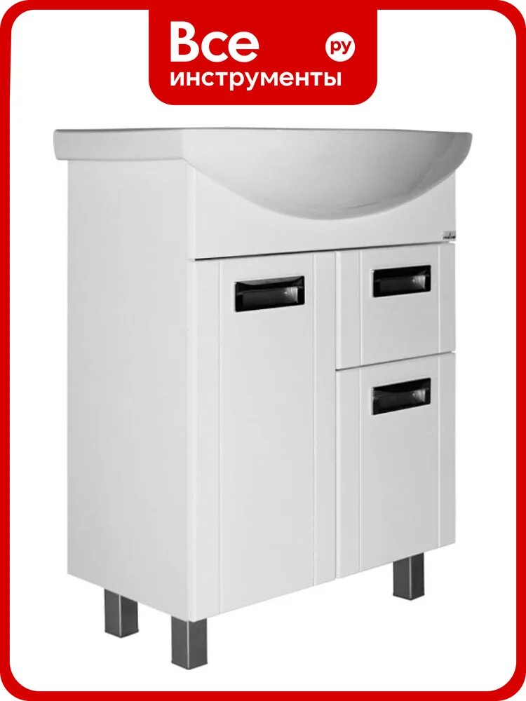 Тумба для ванной MIXLINE "АЛЬФА-65" под умывальник Best-65 ПВХ 550330