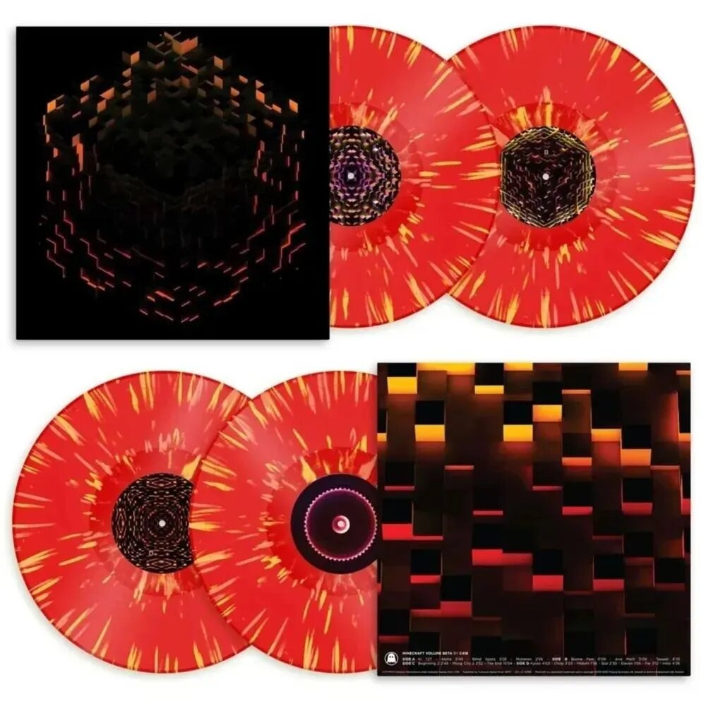 Виниловая Пластинка C418 - Minecraft Volume Beta 2 x Vinyl, LP, Album, Limited Edition, Lenticular Jacket & Fire-Splatter