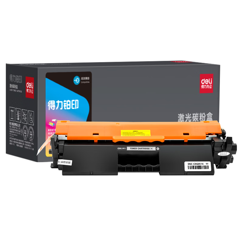 Черная тонер-картридж Deli CRG051 совместимый с принтерами Canon LBP162dw LBP161dn MF263dn MF266dn MF269dw 6500 страниц