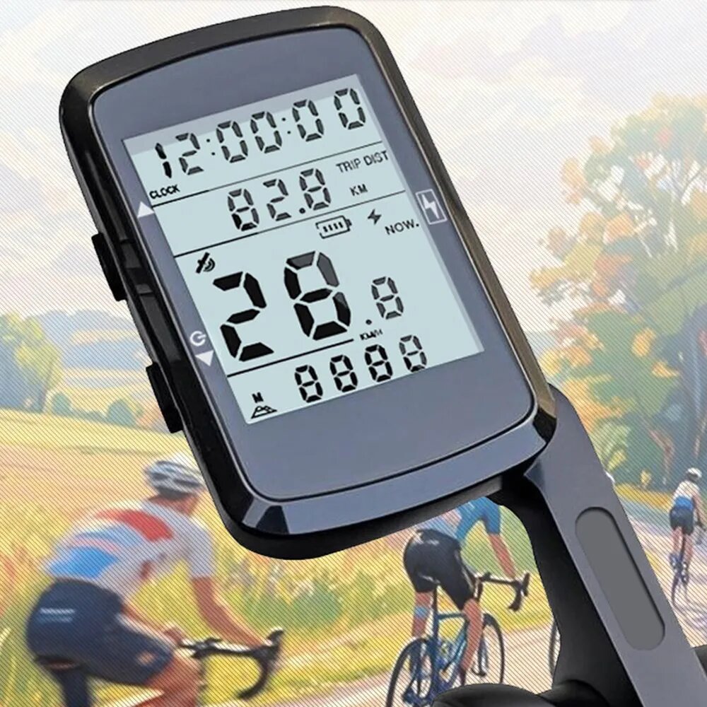 Беспроводной GPS-компьютер для велосипеда, 1200 мА ч, разъём USB-C