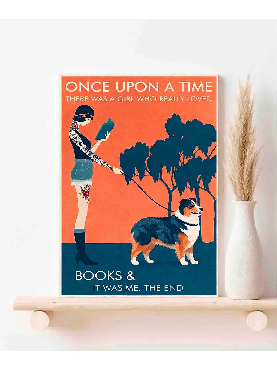 Австралийская овчарка, Books & , Плакат 30x42см