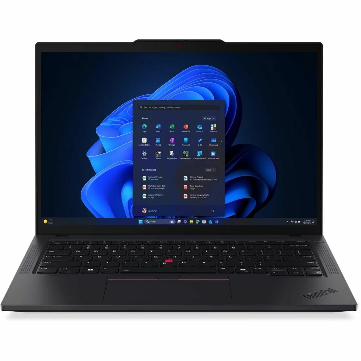 Ноутбук Lenovo ThinkPad T14 Gen 6 черный 14" WUXGA, IPS, Touch, Intel Core Ultra 5 225U 32GB/512GB, Intel Win 11pro