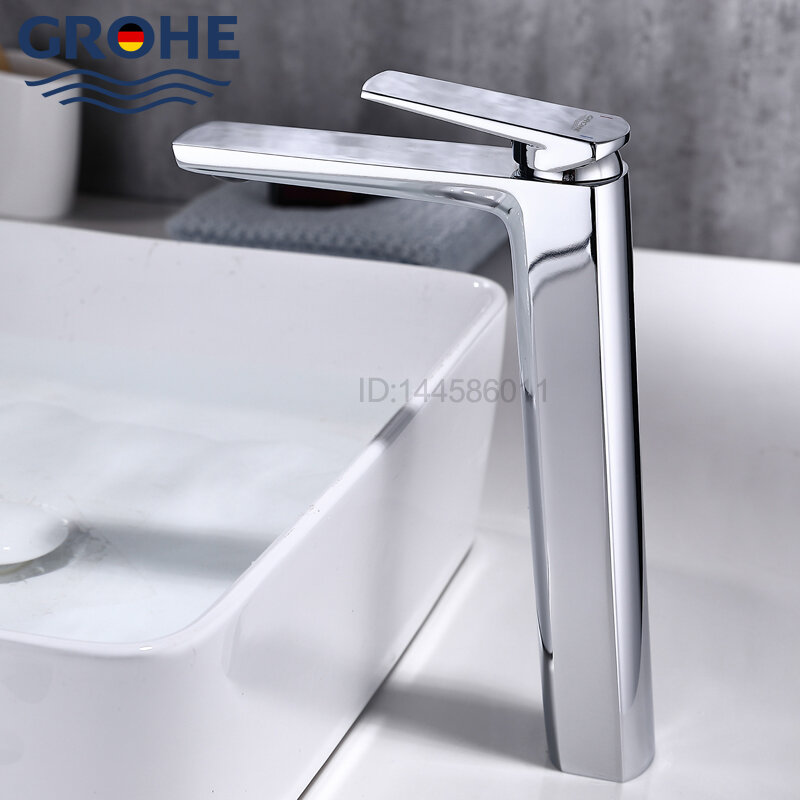 Смеситель для раковины GROHE (высокий / низкий), латунный корпус, для раковины и накладной чаши