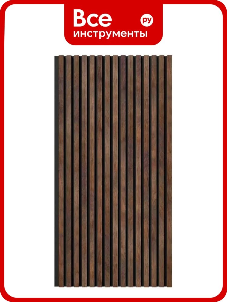 Акустическая панель Cosca Decor черный войлок, 1200x600x19 мм, дуб барон темный 00-00074687