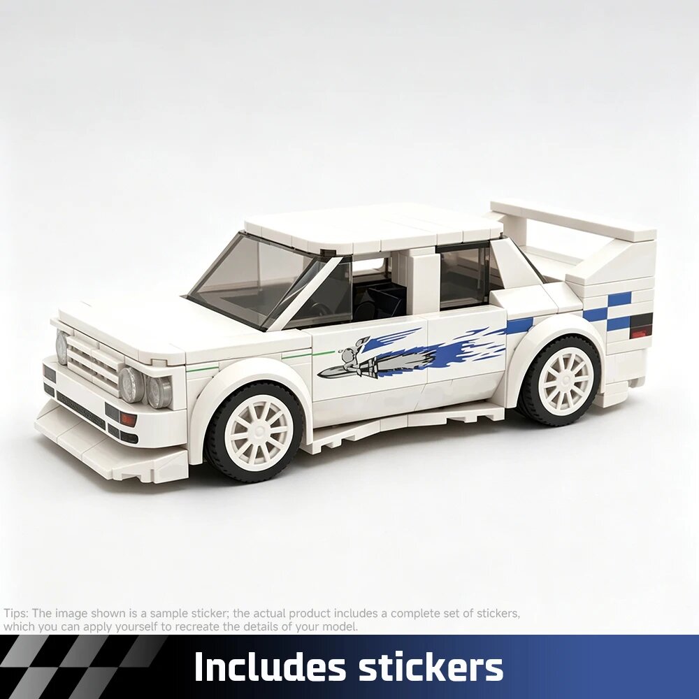 MOC Speed Series 1995 City Drift Конструктор-модель автомобиля 239 деталей With stickers