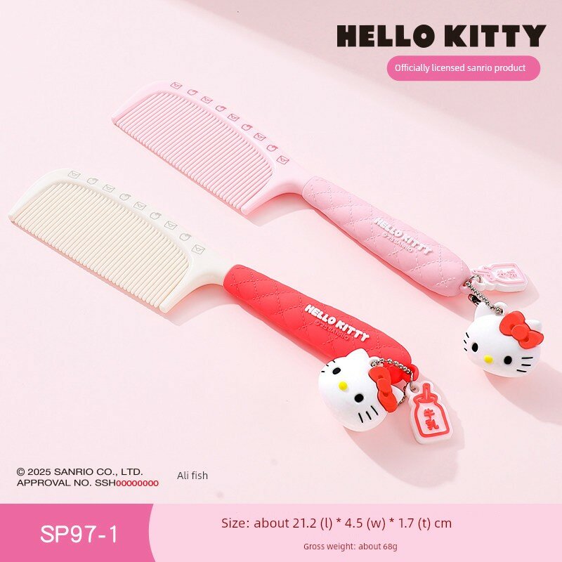 Расческа MINISO HelloKitty для детей и девочек, антистатическая, мягкая, портативная, милая расческа для волос. Гребень