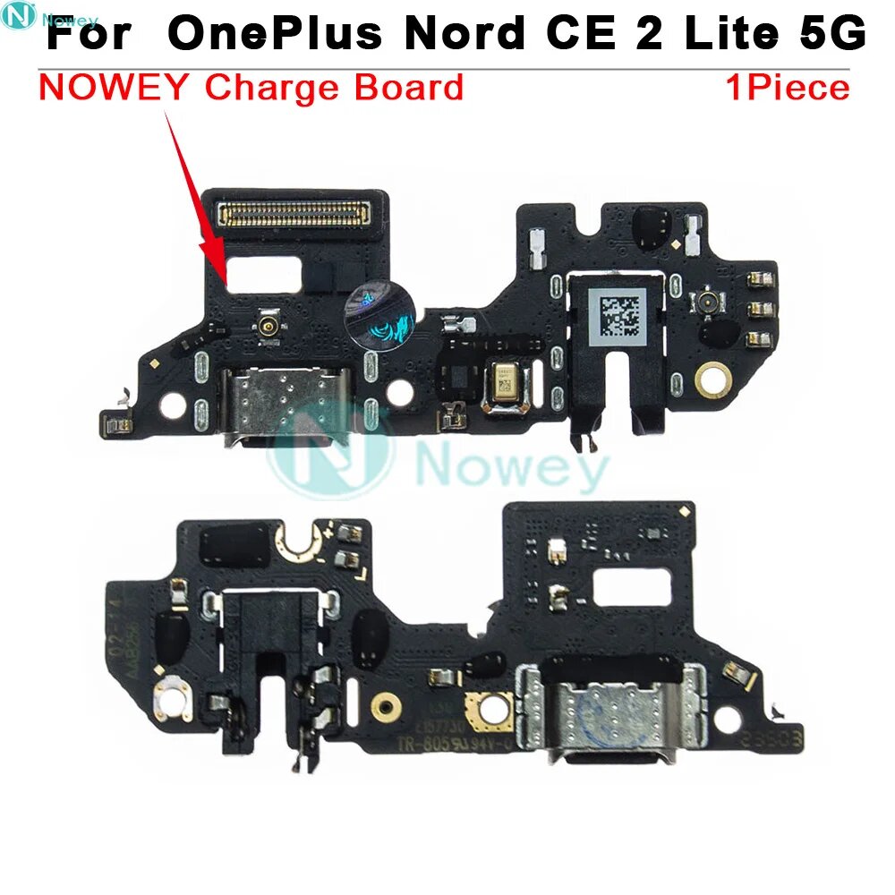 Плата USB-порта для зарядки OnePlus Nord CE 2 Lite 5G CPH2381 CPH2409, гибкий кабель для ремонта телефона, запасная часть