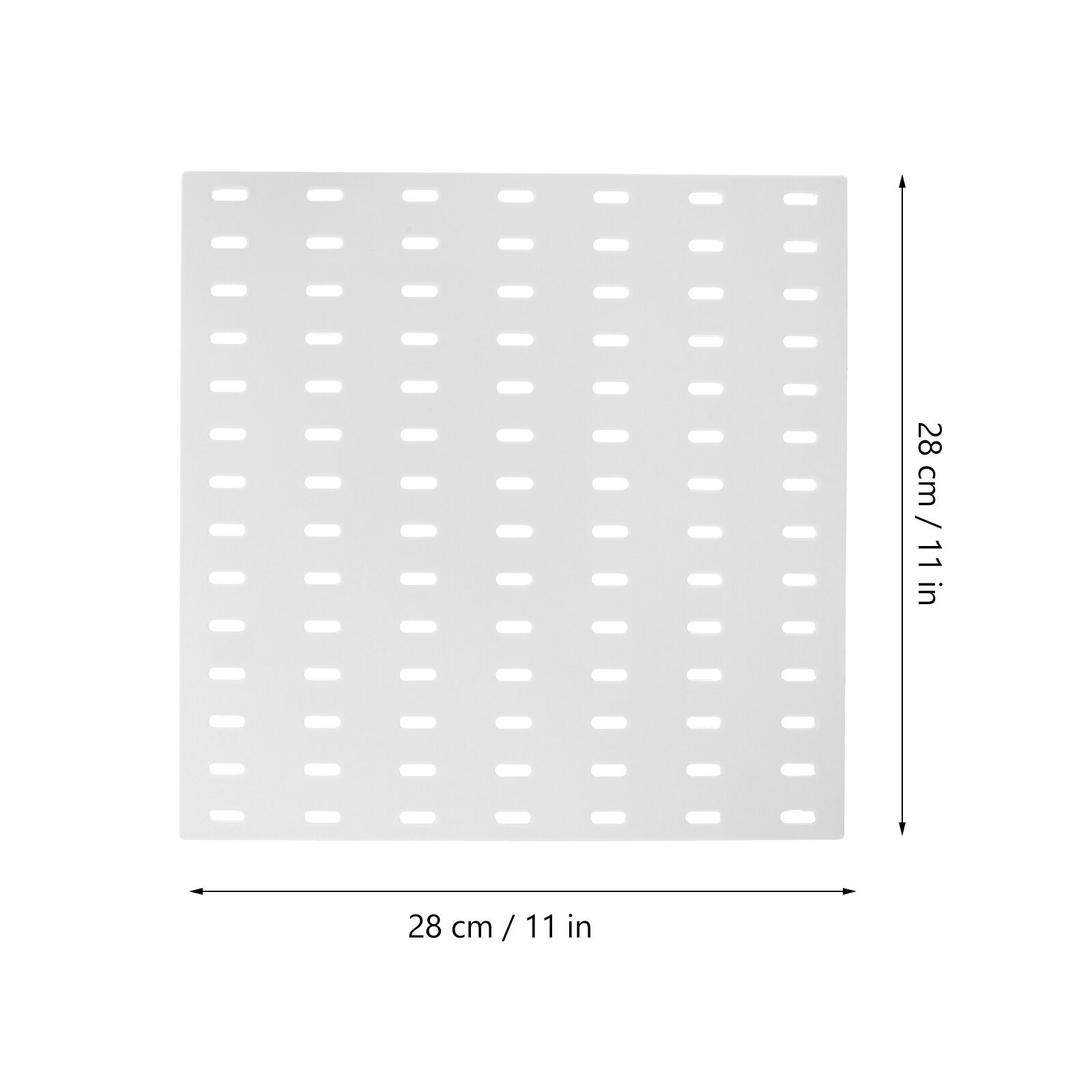Доска Для Инструментов На Стену 28x28x1.20Cm Белый Цвет Универсальное Хранение Без Дрели